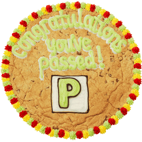 Congratulations You’ve Passed! | Giant Cookie | Millie's Cookies ...